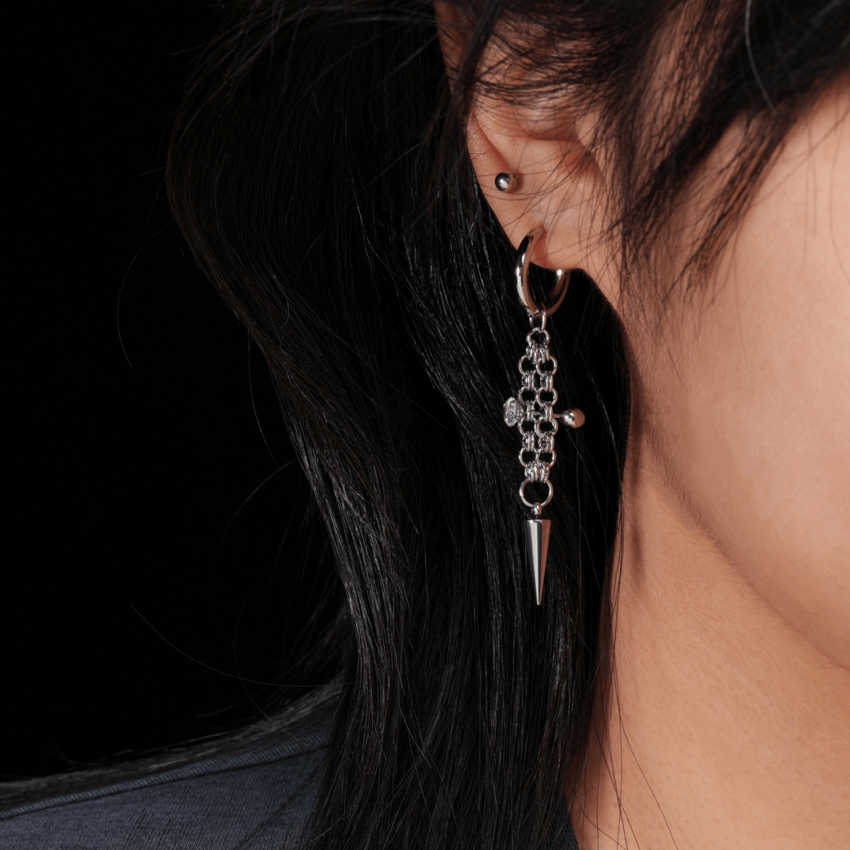 Spike Matrix Earrings L – Kometa.Lab