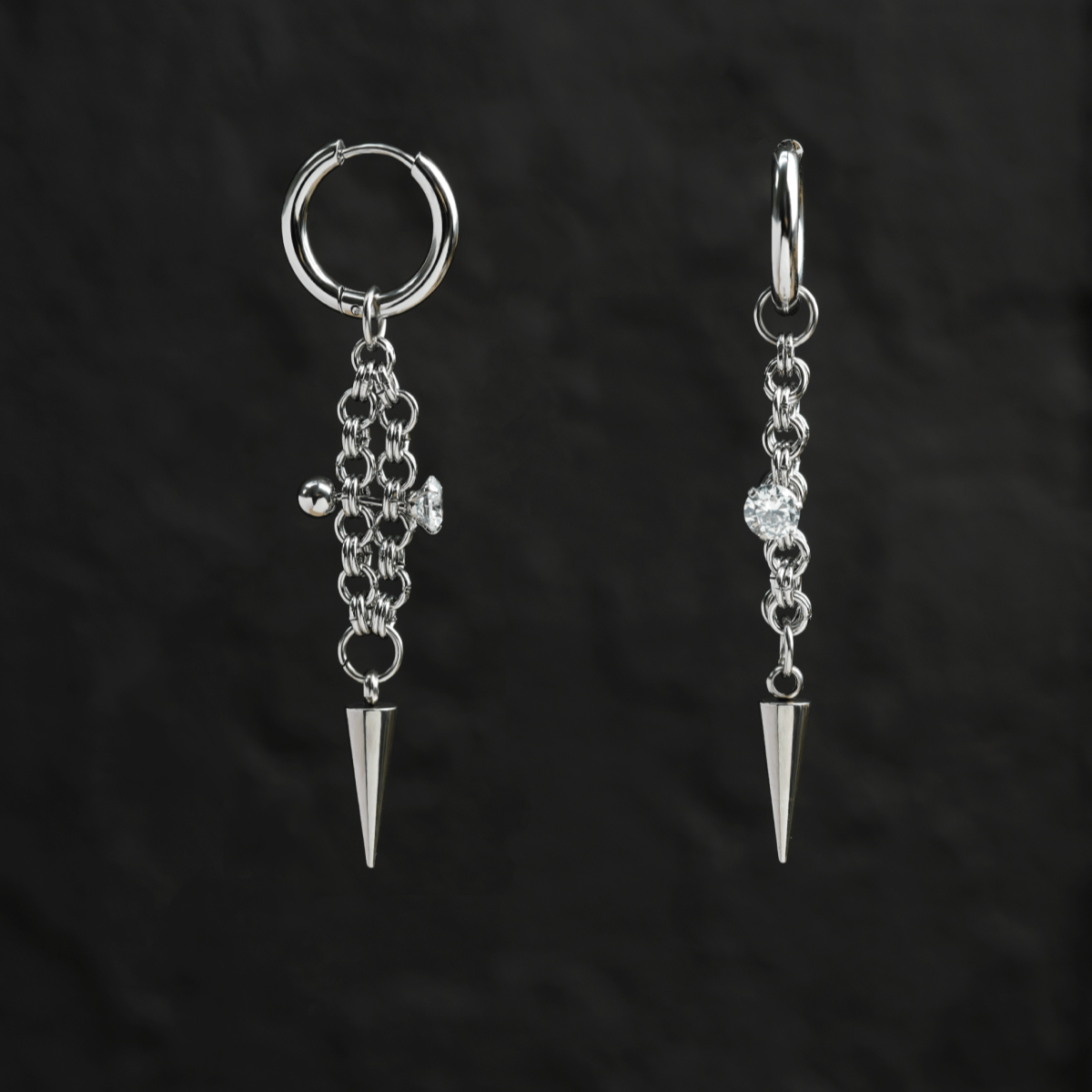 Spike Matrix Earrings L – Kometa.Lab